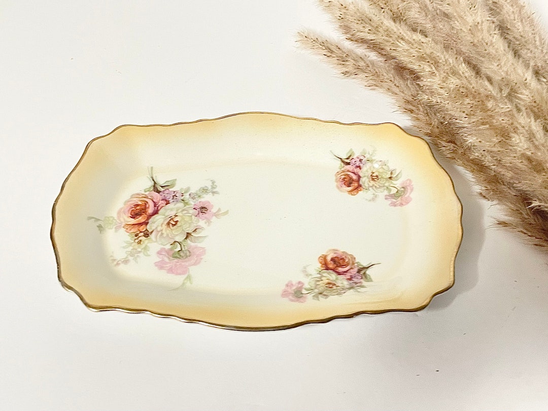 Vintage Old Foley Staffordshire England Decorative Porcelain Tray, Tea ...