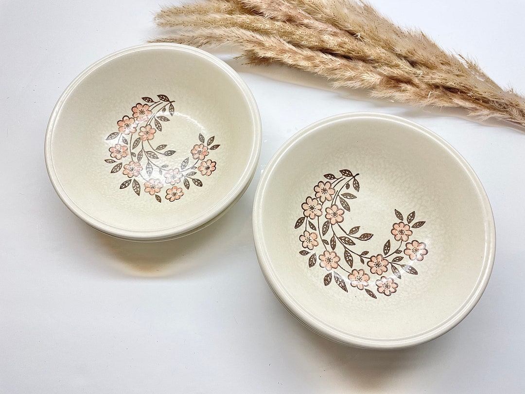 Set of 6 1970s Biltons Ironstone Bowls With Floral Pattern ...