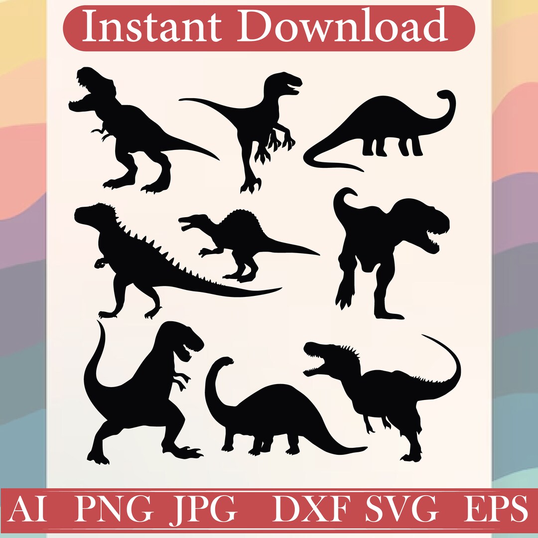Dinosaur SVG Bundle \ Dinosaur Svg \ Dinosaur Cut Files \ Dinosaur ...