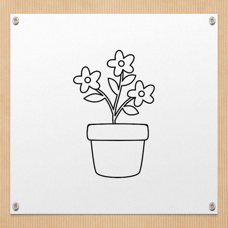 Flowers With Pots Bundle Flower Pot Cut Files Floral Pot Bundle Plant ...