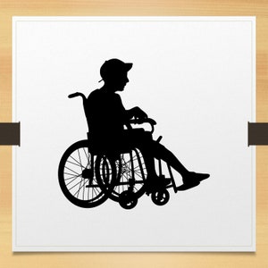 Wheelchair SVG Bundle \ Wheelchair Clipart \ Wheelchair Cut Files \ Man ...