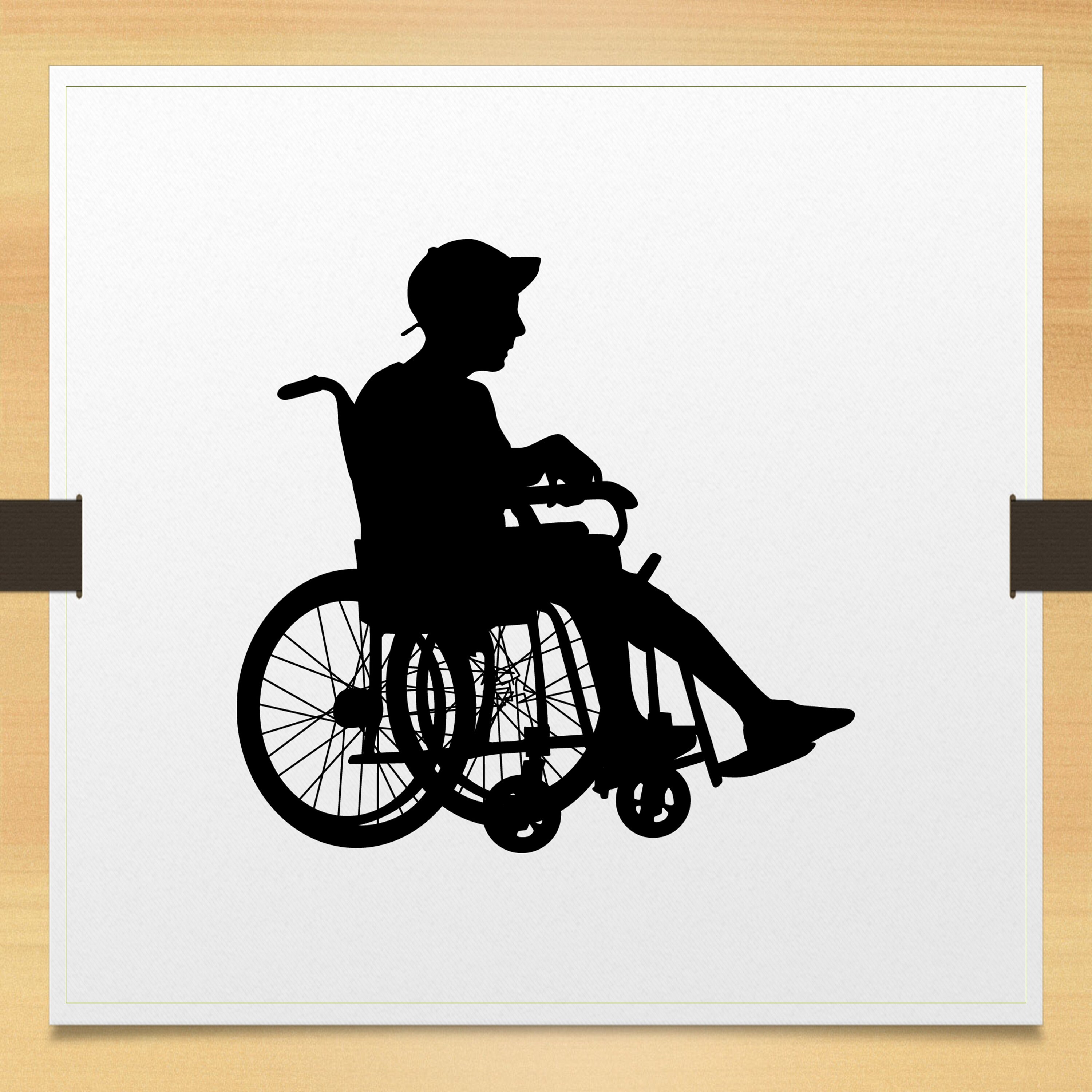 Wheelchair SVG Bundle Wheelchair Clipart Wheelchair Cut Files Man in ...