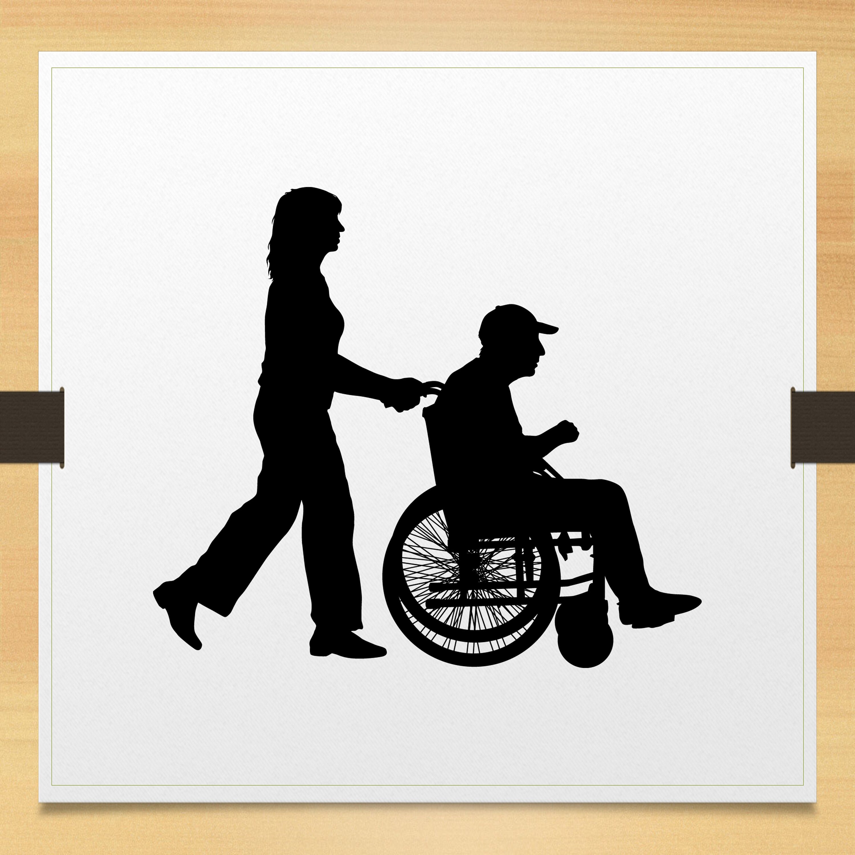 Wheelchair SVG Bundle Wheelchair Clipart Wheelchair Cut Files Man in ...