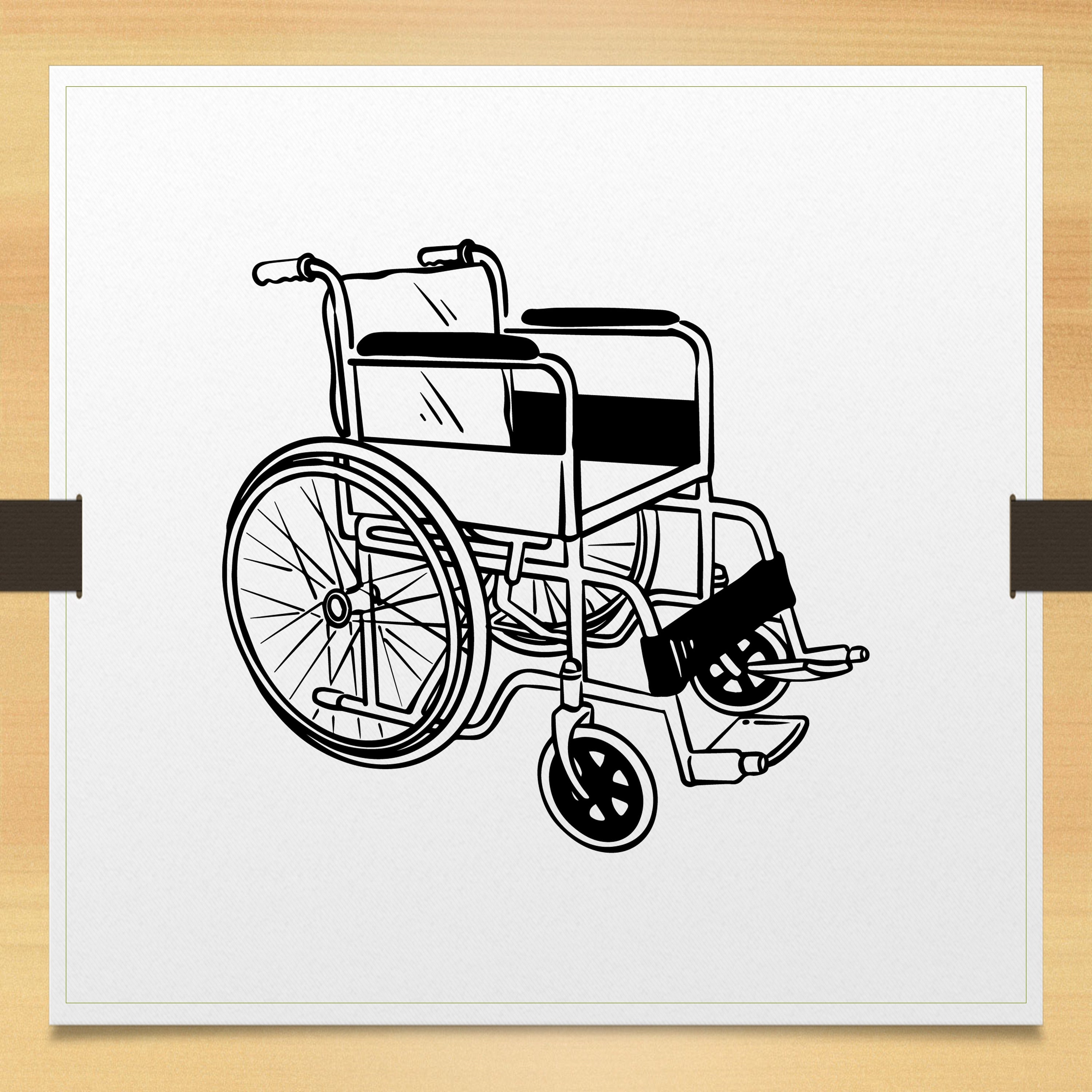 Wheelchair SVG Bundle Wheelchair Clipart Wheelchair Cut Files Man in ...