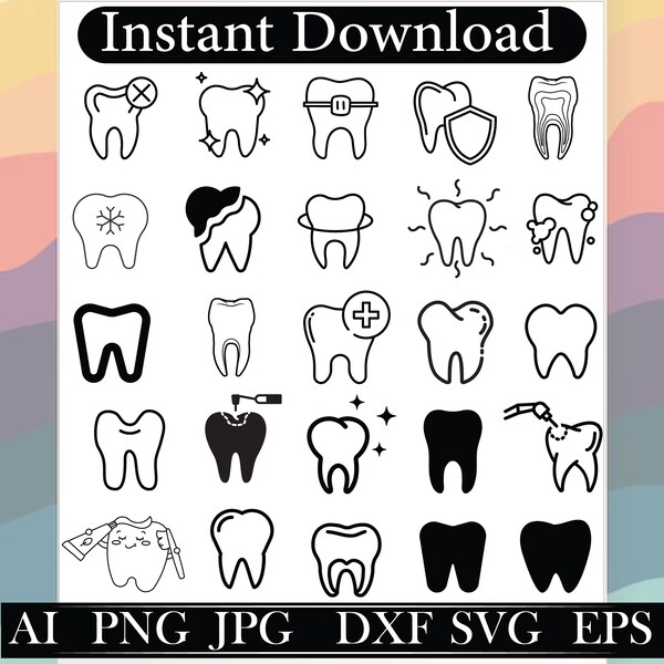 Tooth Svg - Etsy