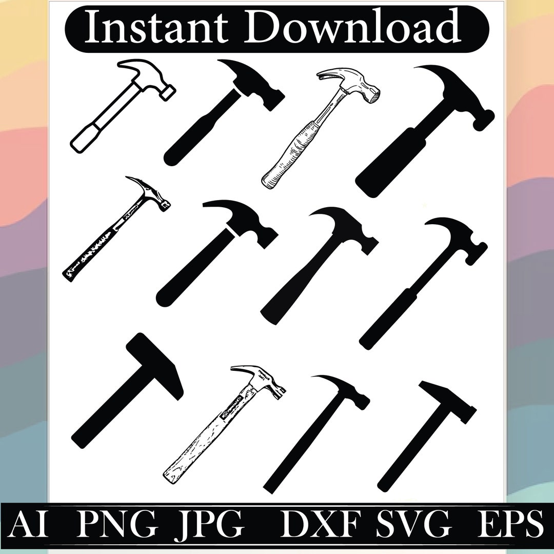 Hammer SVG Bundle \ Hammer SVG \ Hammer Cut Files \ Hammer Clipart ...