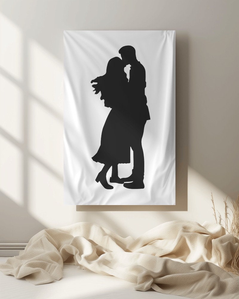 Lovers Kissing Svg Kissing Couple Svg Romantic Couple Svg Kissing Cut ...