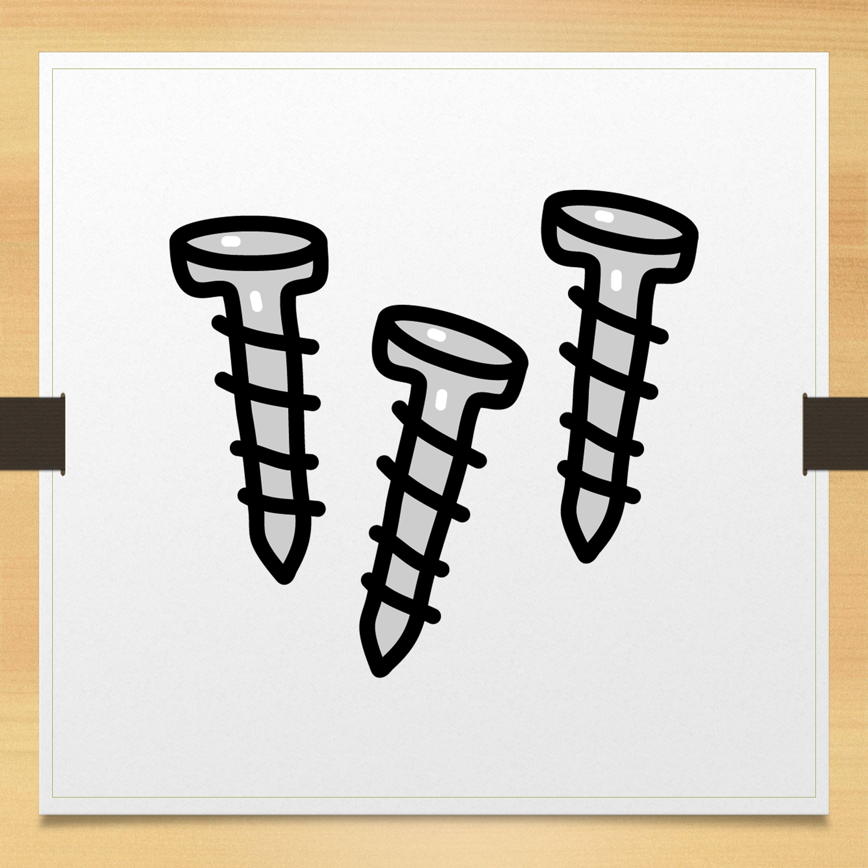 Screw SVG Bundle \ Screw Cut Files \ Bolts SVG \ Carpenter Svg ...