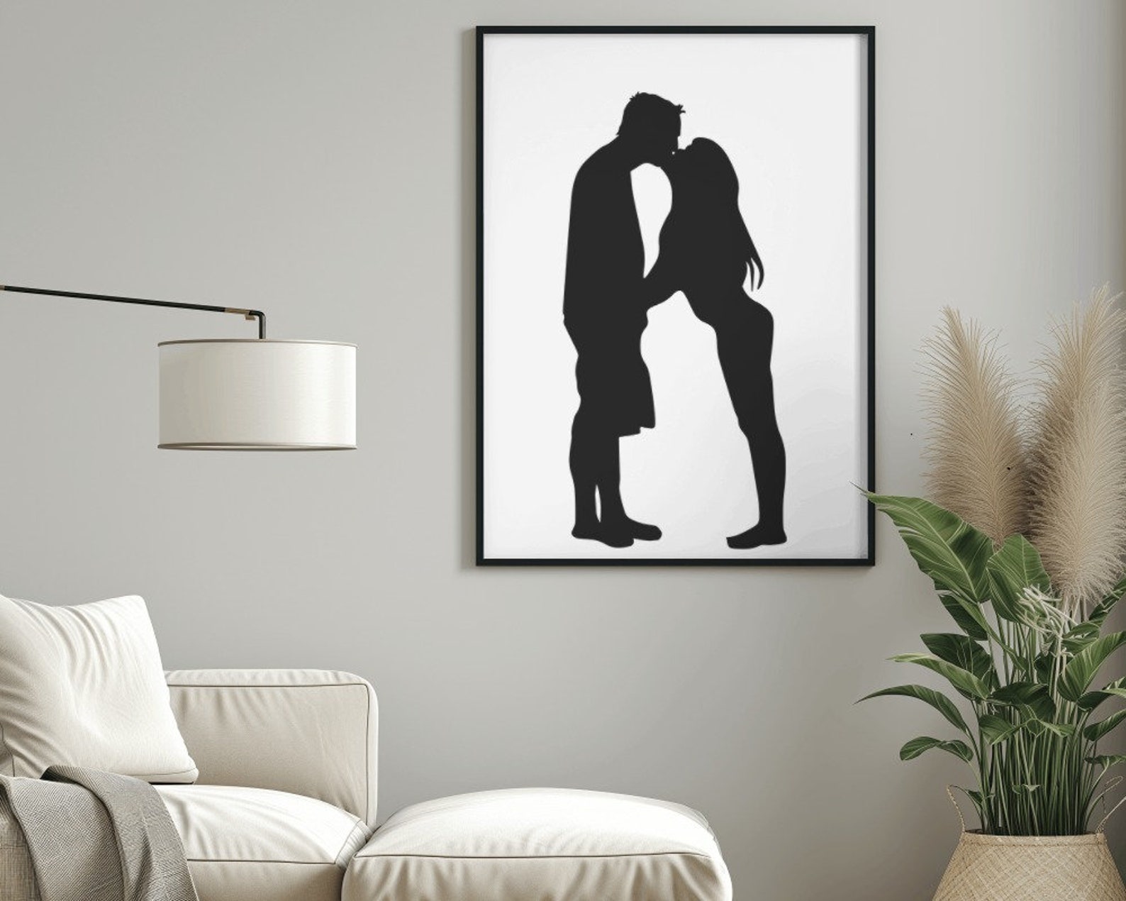 Lovers Kissing Svg \ Kissing Couple Svg \ Romantic Couple Svg \ Kissing ...