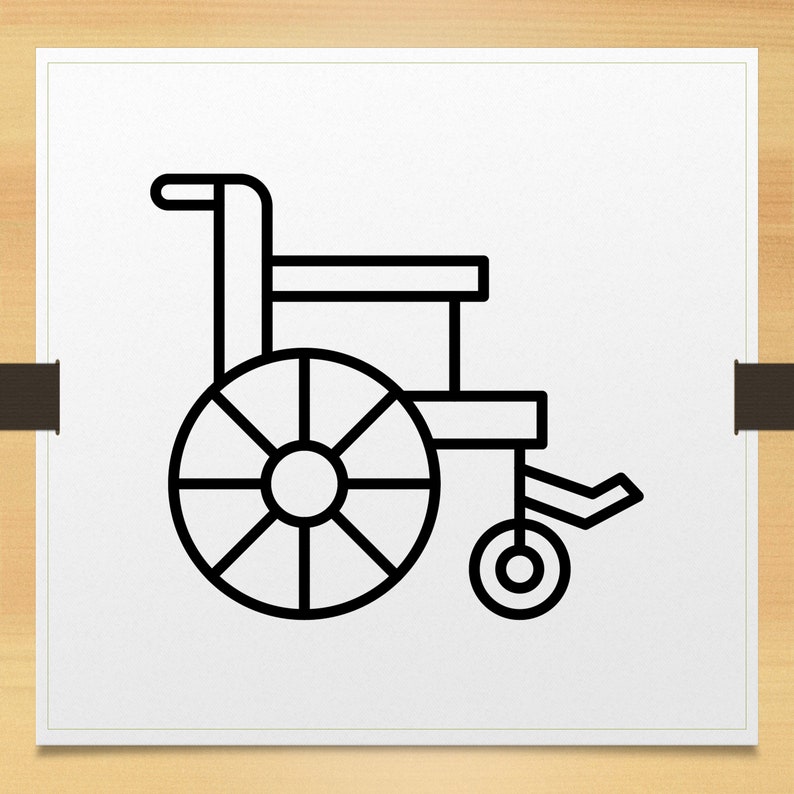 Wheelchair SVG Bundle Wheelchair Clipart Wheelchair Cut Files Man in ...