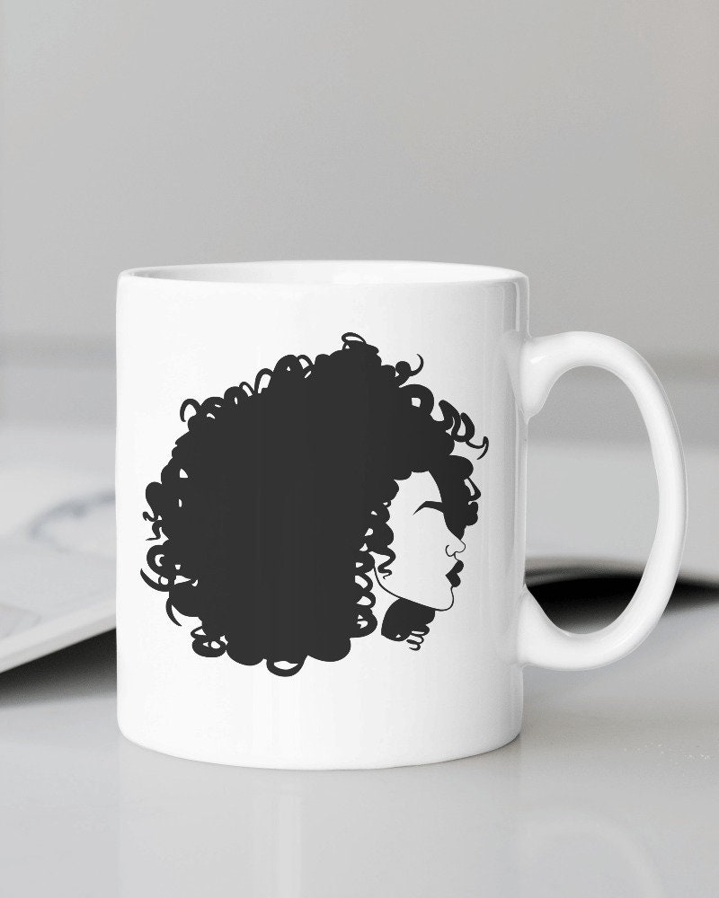 Afro Woman Svg Afro Girl SVG Afro Svg Cut File Curly Hair SVG Afro Hair ...