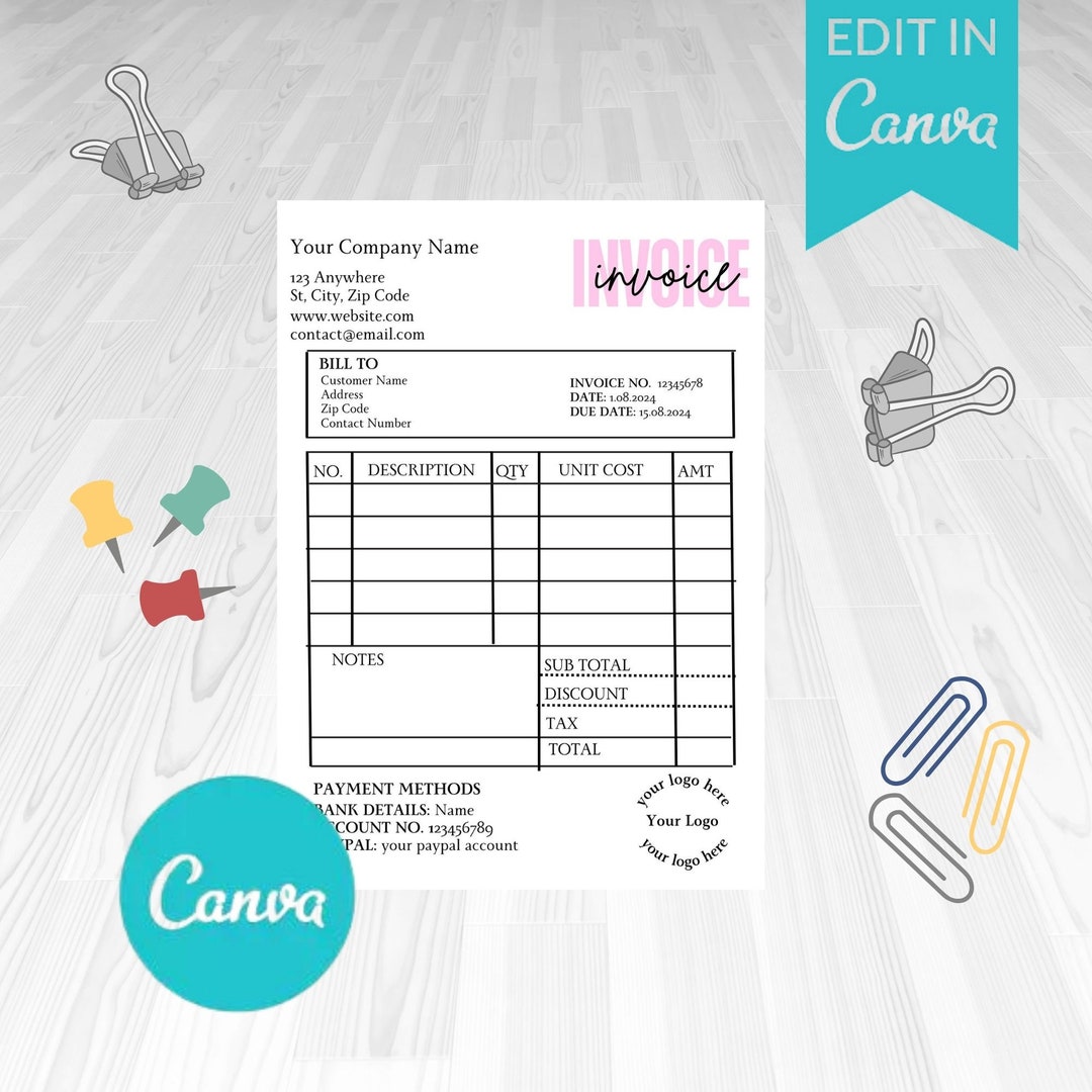 Editable Invoice Template Pdf - Microsoft Word Invoice Template ...