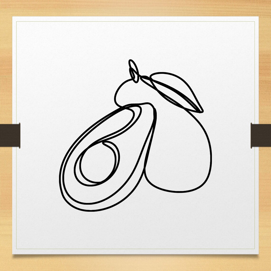 Avocado SVG Bundle Avocado Cut Files Avocado Clipart Avocado Outline ...