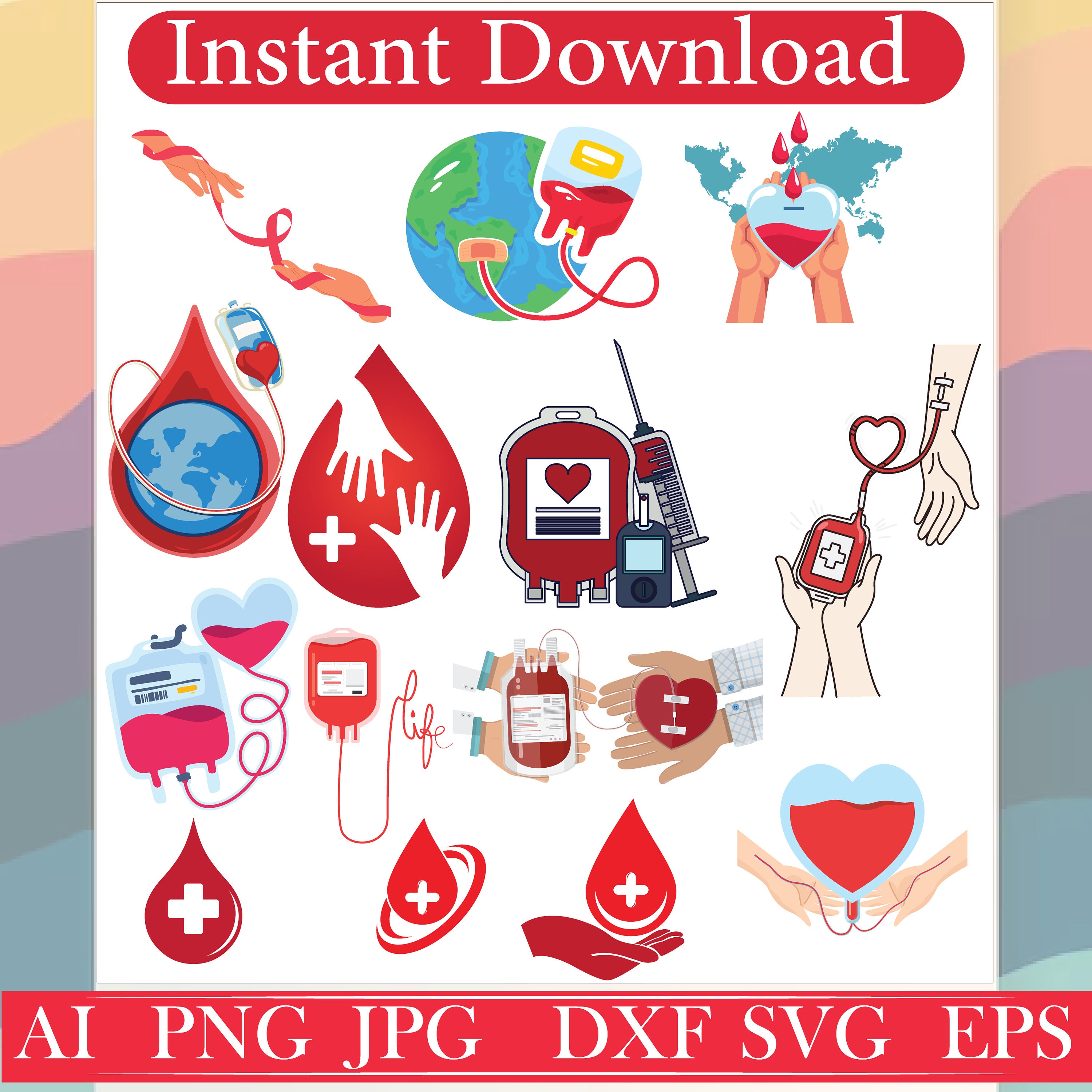 Blood Donor Svg Blood Bag Cut File Blood Drop Svg Blood Bag Png Give ...