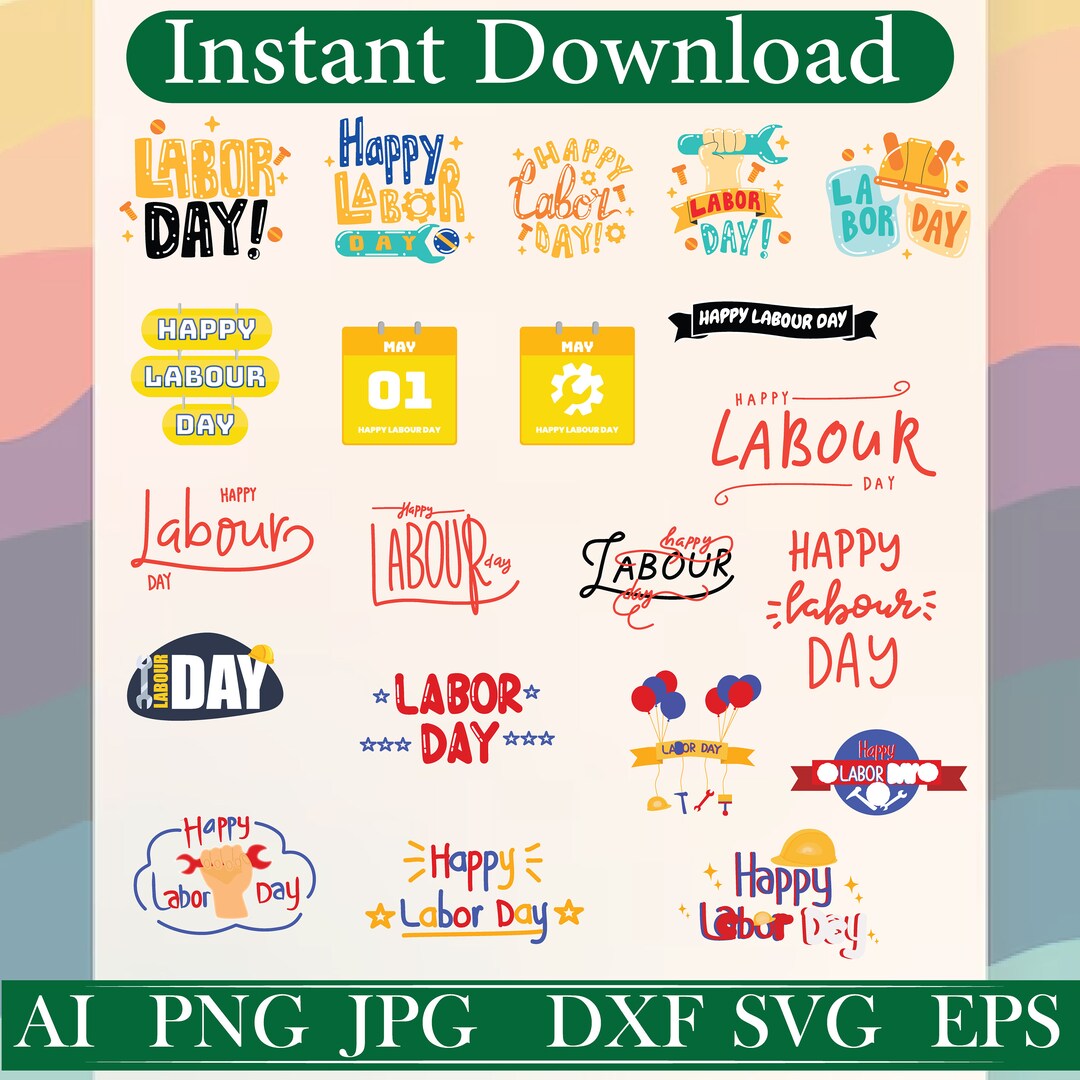 Labor Day Svg \ Workers Day Svg \ Labor Day Bundle SVG \ Happy Labor ...