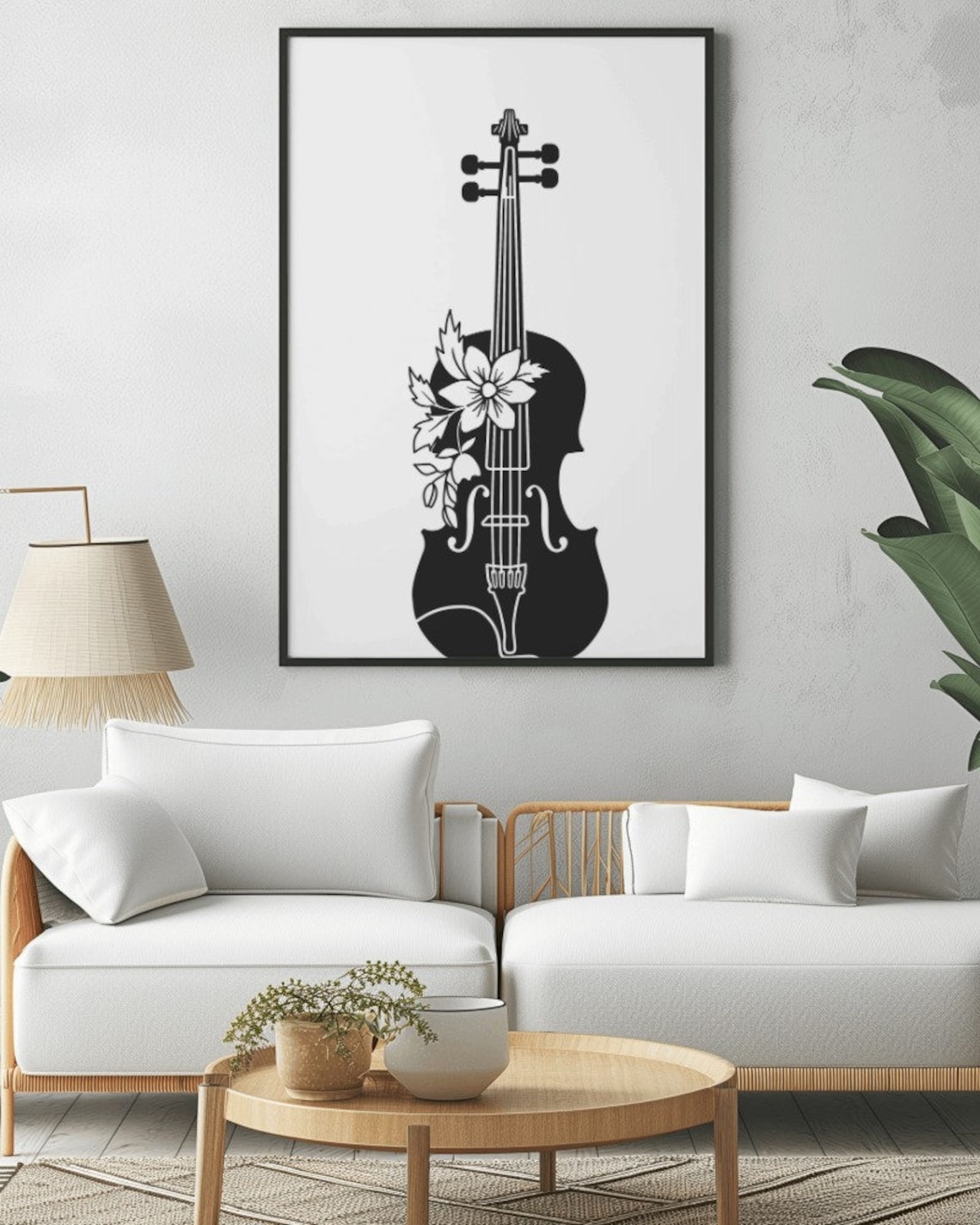 Violin Bundle Svg Violin Cut Files Violin Svg Violin Clipart Floral ...