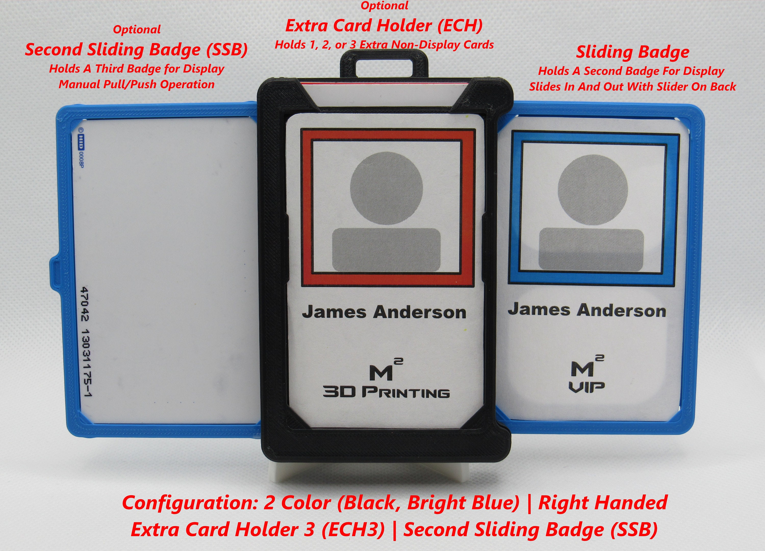 TWO COLOR Slide 'n Hide Badge Holder - Etsy