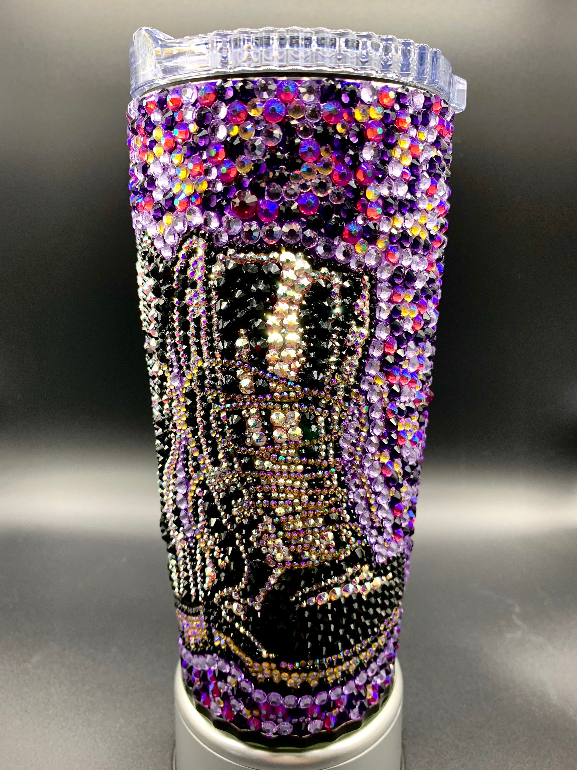 Luxury Genuine Crystal Tumbler or Water Bottle/ Purple Donna Cup - Etsy