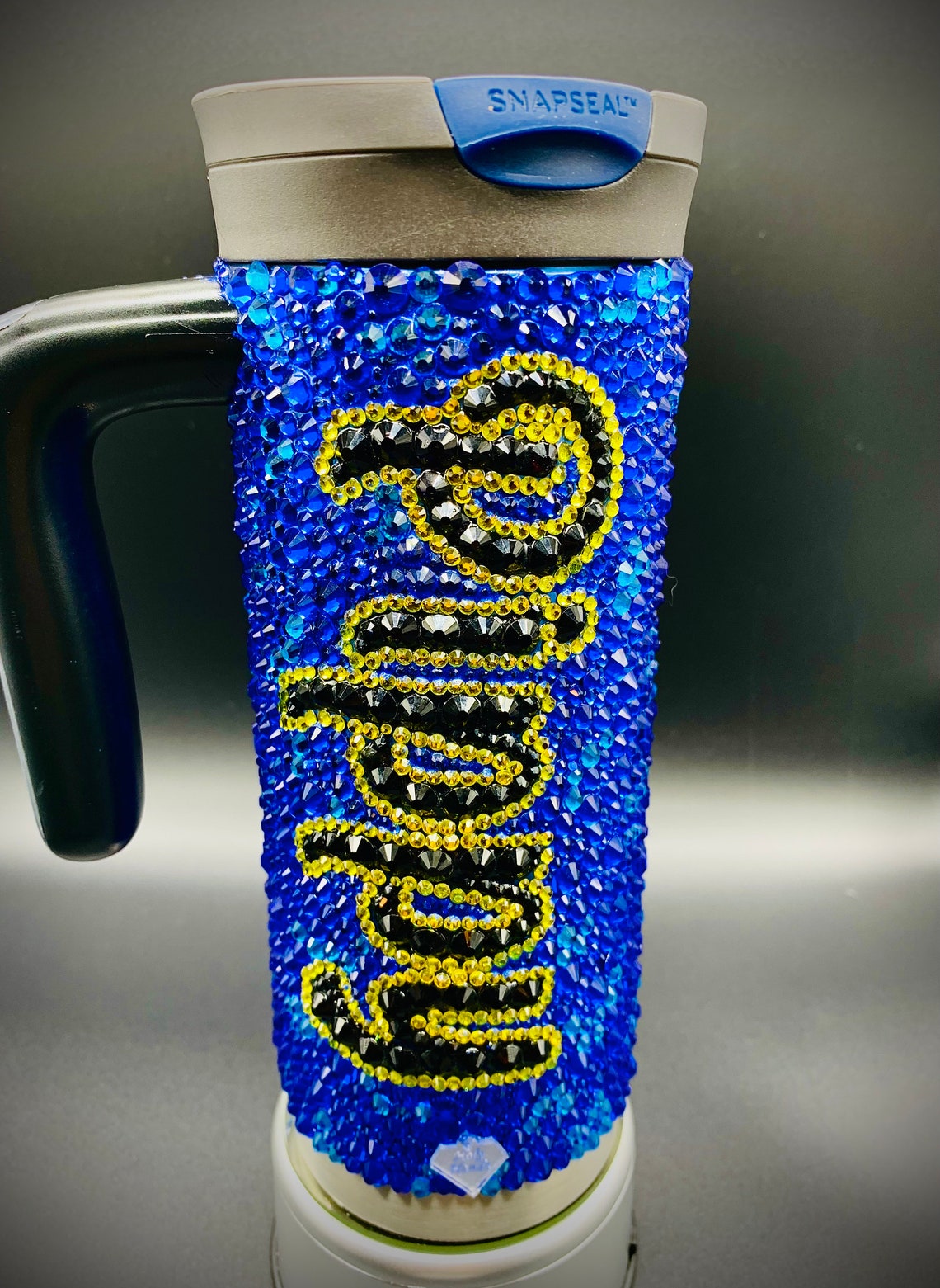 Luxury Genuine Crystal Tumbler/ Blue Yellow Tweety Bird Cup - Etsy