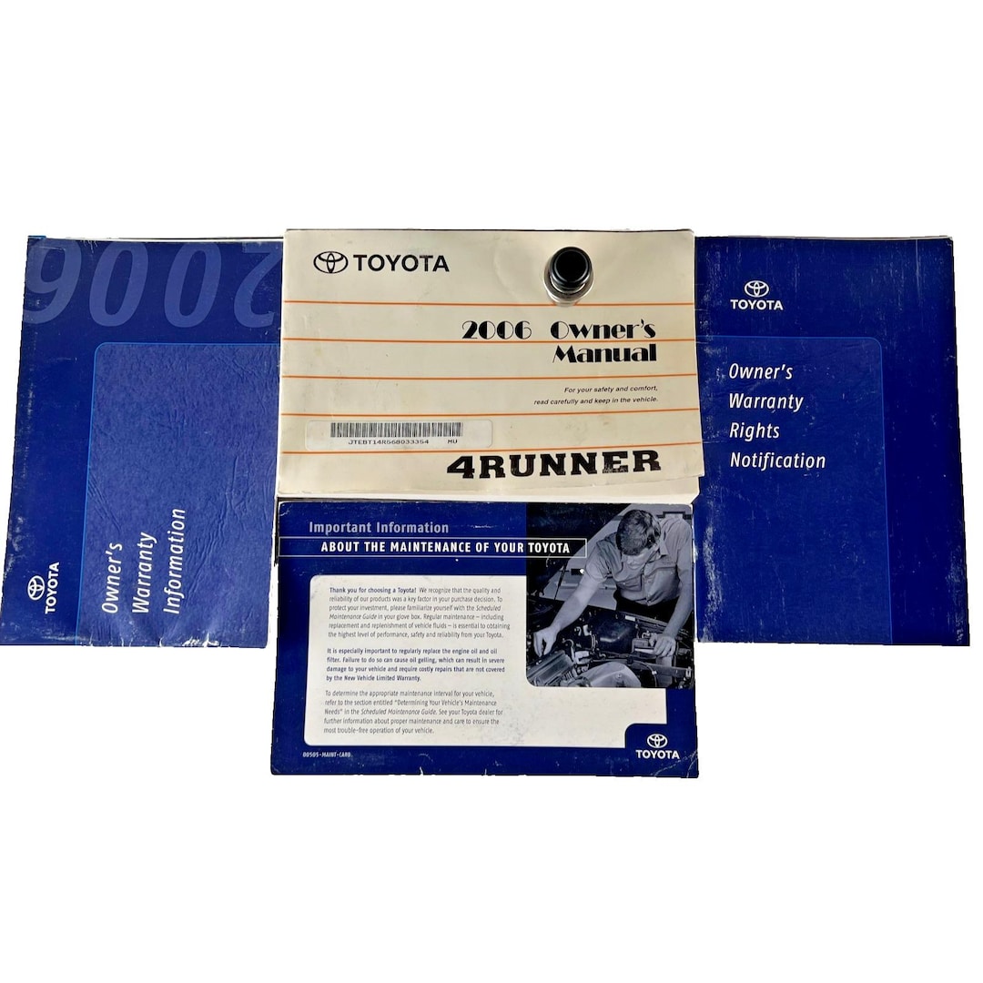 2006 Toyota 4runner Owners Manual User Guide Book OEM & Cigarette ...