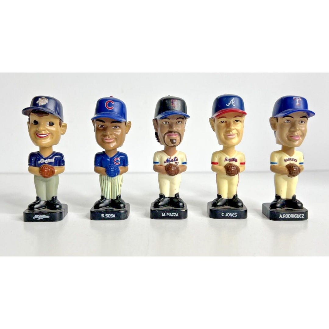 5 Fotoball Mini Baseball Player Bobbleheads 2002 Post Cereal Promotion ...