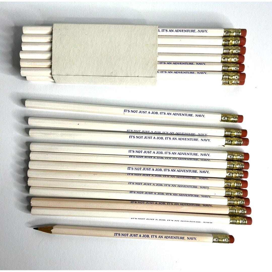 24 Vintage U.S. Navy It's Not Just A Job It's an Adventure Lead Pencils ...