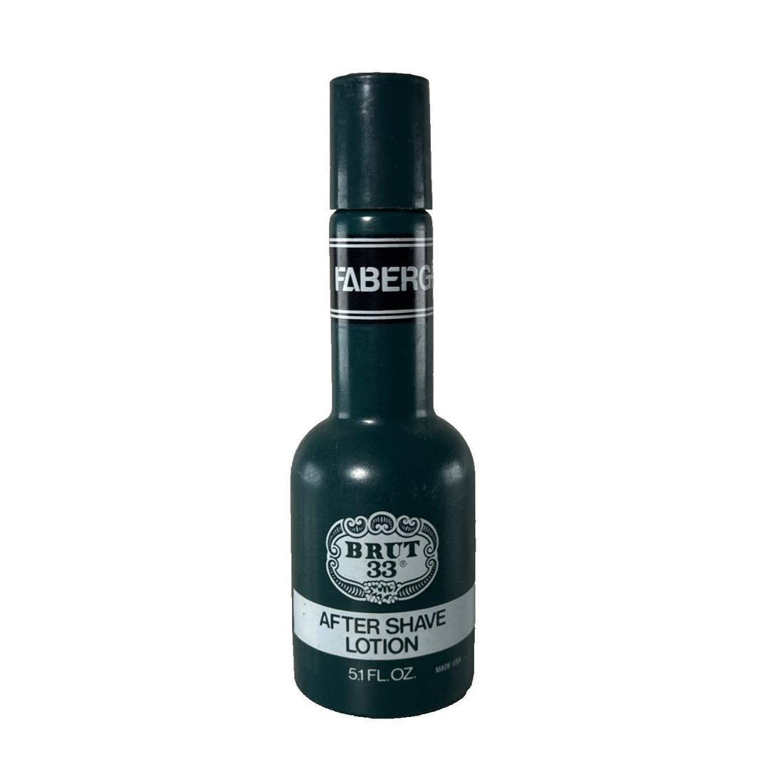 FABERGE BRUT 33 After Shave Lotion Vintage 5.1 Oz Green Bottle USA - Etsy