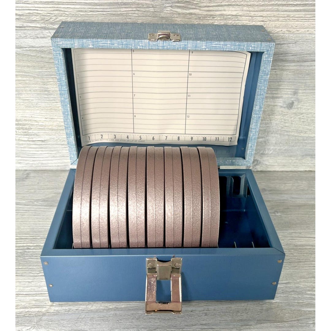 Super 8mm Metal Film Storage Case Box With 12 Slots & 8 Reels Canisters ...