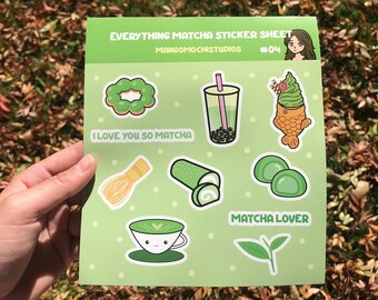 Kawaii Matcha Sticker - Etsy
