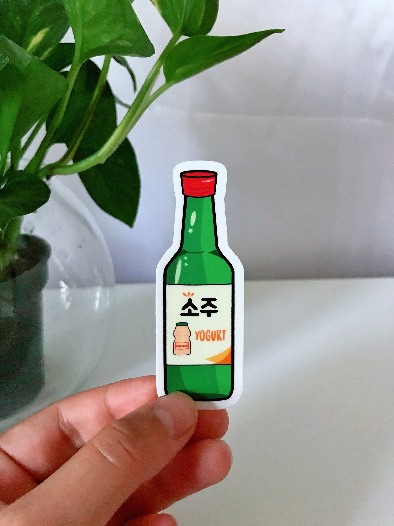 Soju Sticker Korean Sticker Asian Drink Stickers Kawaii - Etsy