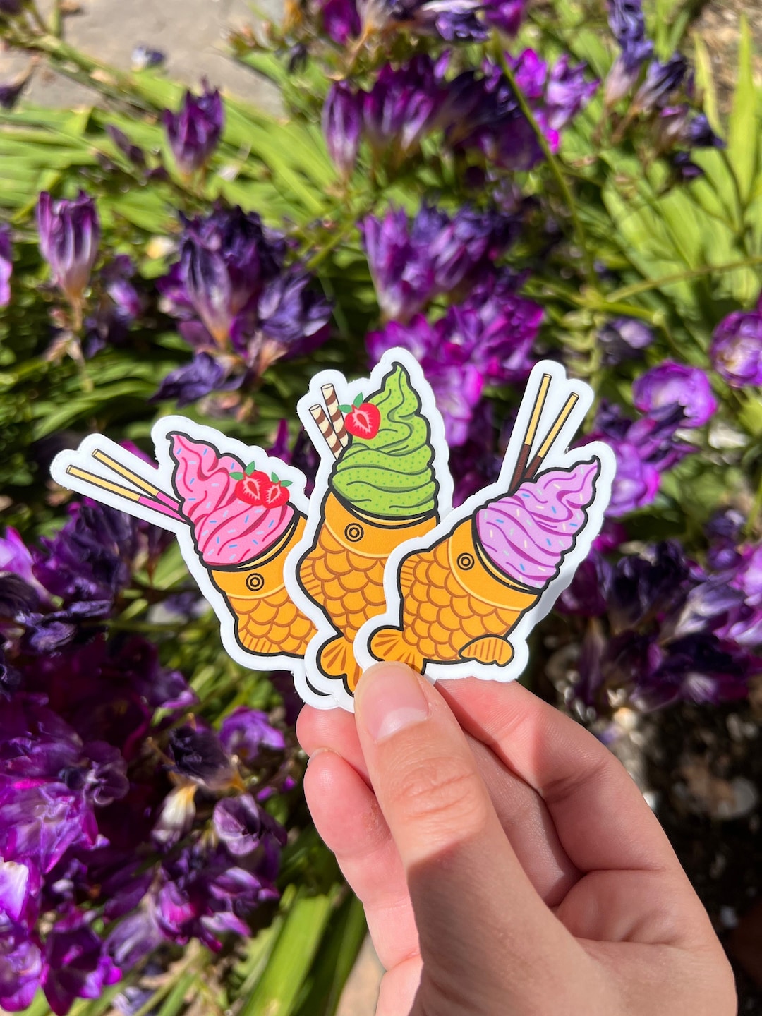 Taiyaki Sticker | Asian Sticker | Asian Dessert Sticker | Food Sticker ...