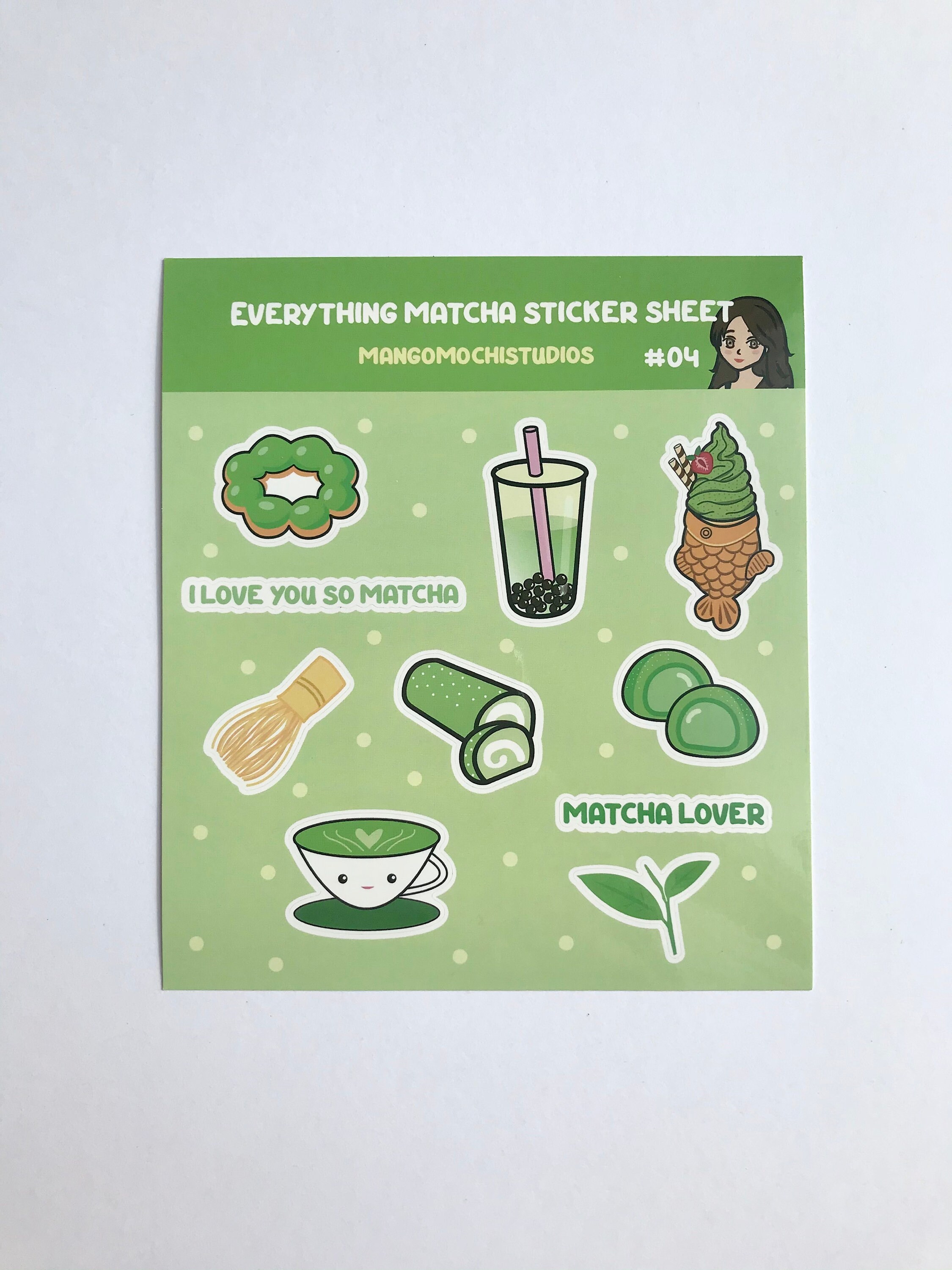 Everything Matcha Sticker Sheet Matcha Stickers Matcha - Etsy