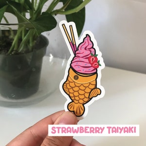 Taiyaki Sticker | Asian Sticker | Asian Dessert Sticker | Food Sticker ...