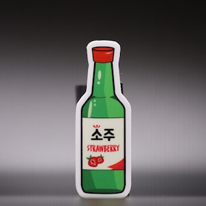 Soju Sticker | Korean Sticker | Asian Drink Stickers | Kawaii Sticker ...