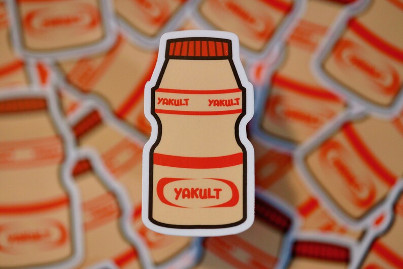 Yakult Sticker | Asian Drink Sticker | Asian Snack Sticker | Yogurt ...