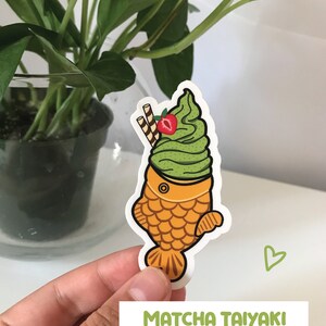 Taiyaki Vinyl Sticker | Japanese Dessert, Kawaii Food Decal - Etsy