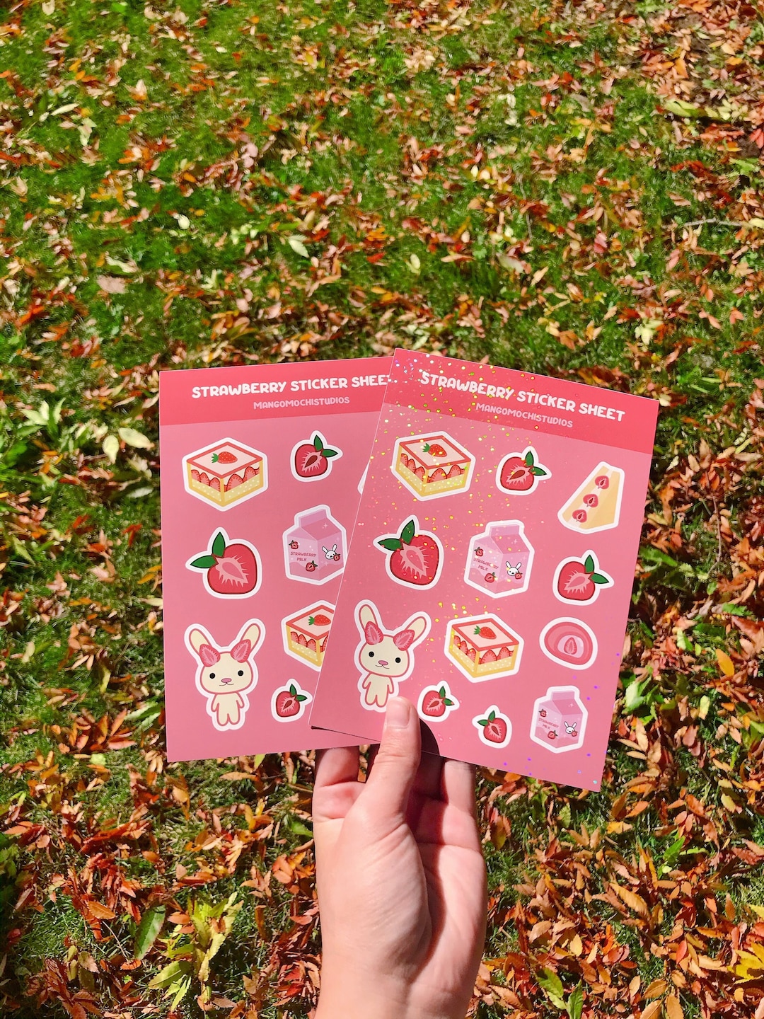 Strawberry Sticker Sheet - Etsy