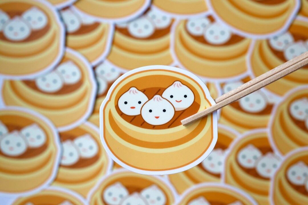 Bao Sticker | Asian Food Sticker | Bao Bun Sticker | Cute Asian Sticker ...