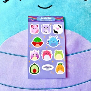 Cute Squishmallow Sticker Sheet | Squishmallow Lover Sticker Sheet ...