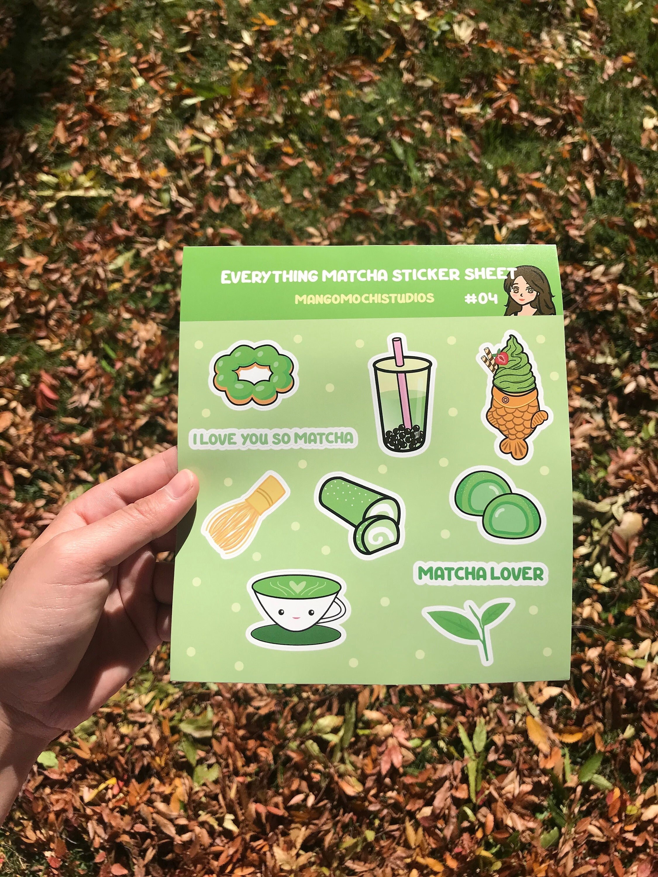 Everything Matcha Sticker Sheet Matcha Stickers Matcha - Etsy