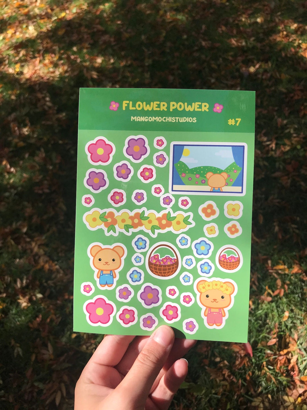 Flower Power Sticker Sheet | Cute Flower Stickers - Etsy
