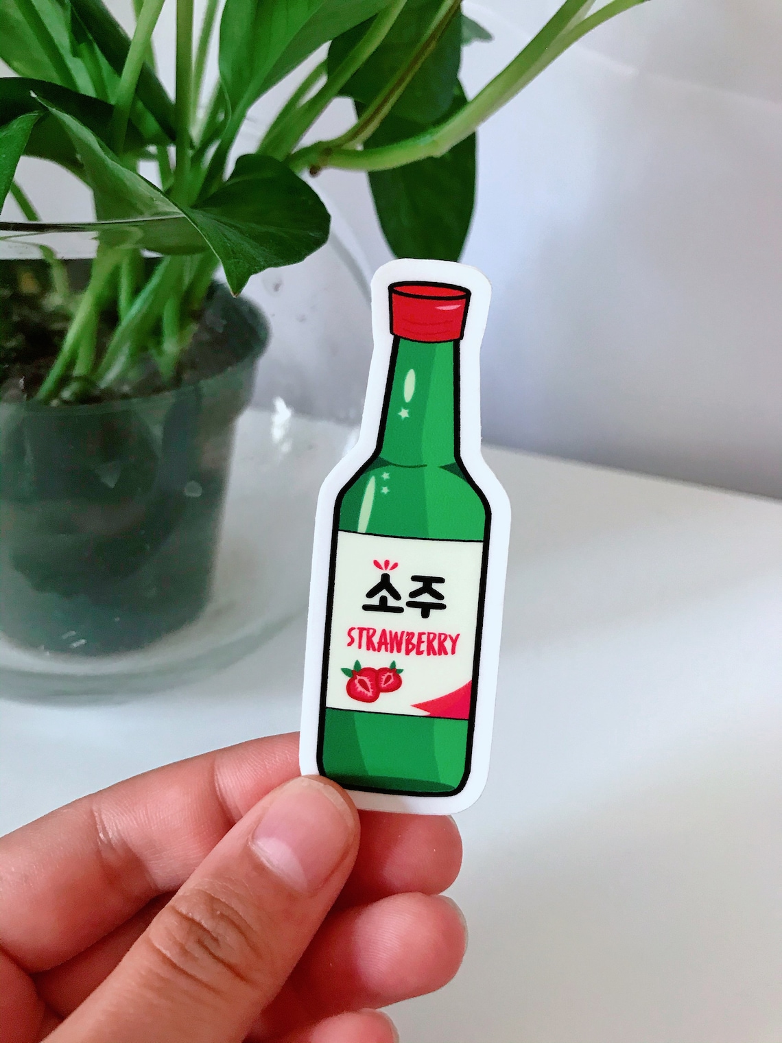 Soju Sticker Korean Sticker Asian Drink Stickers Kawaii - Etsy