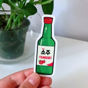 Soju Sticker | Korean Sticker | Asian Drink Stickers | Kawaii Sticker ...