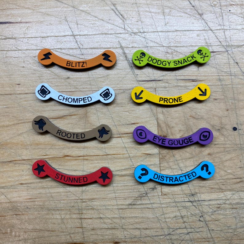 Full Set of Stls of Markers for Table Top Fantasy Football Game (round ...