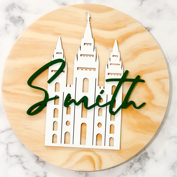 Temple Wood Sign - Etsy