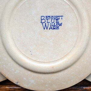 Antique Bennett Blue Willow Ware Cups Saucers Set - Etsy