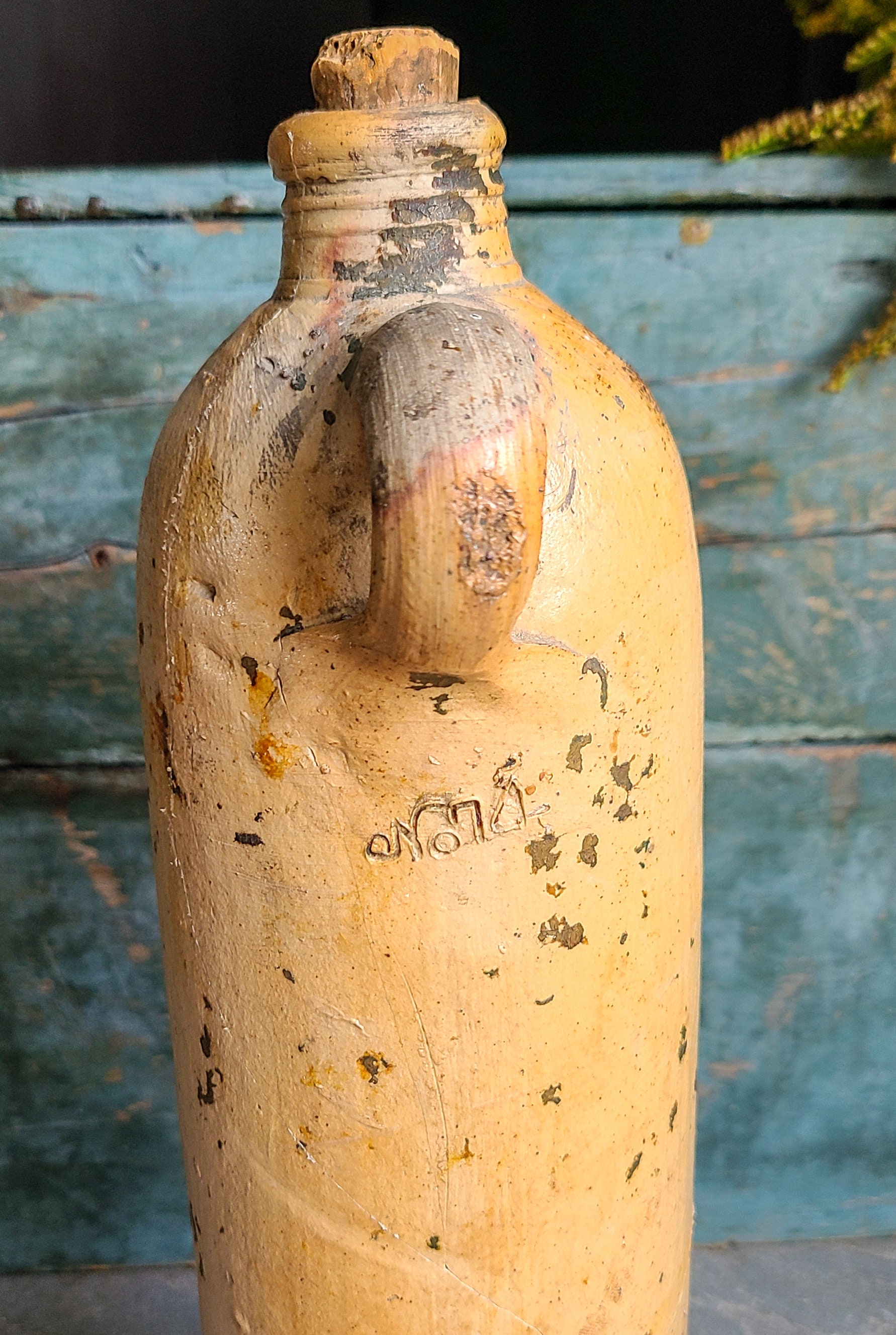 Antique German Stoneware Bottles With Corks - Etsy