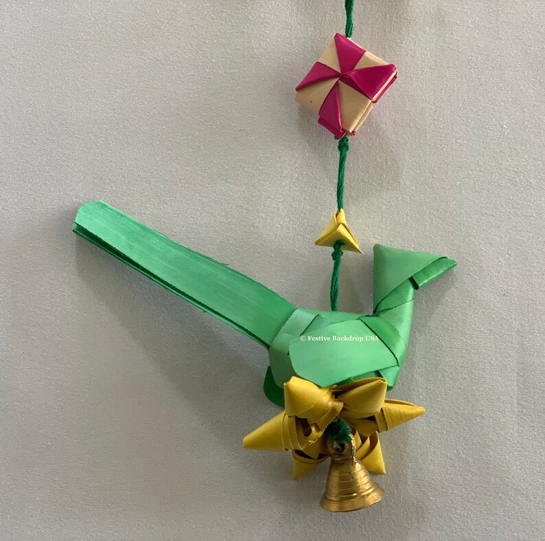 Multi Color Parrot Palm Leaf Strings Wall Decor/festive Decor/south ...