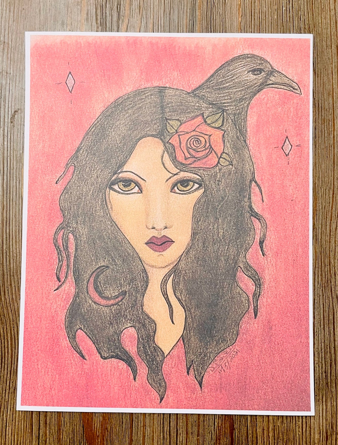 The Morrigan Art Print - Etsy