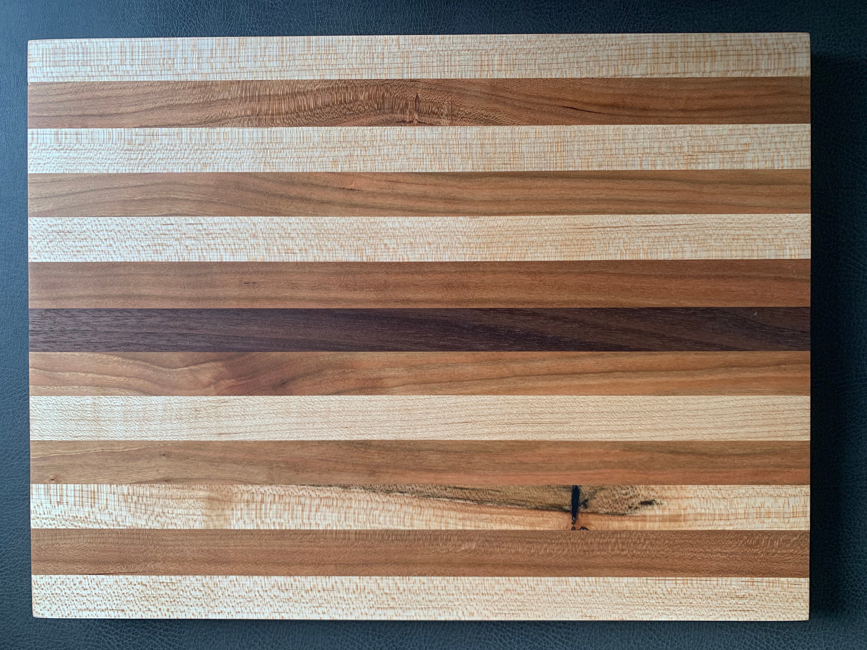 Large Multi-wood Cutting Board - Etsy